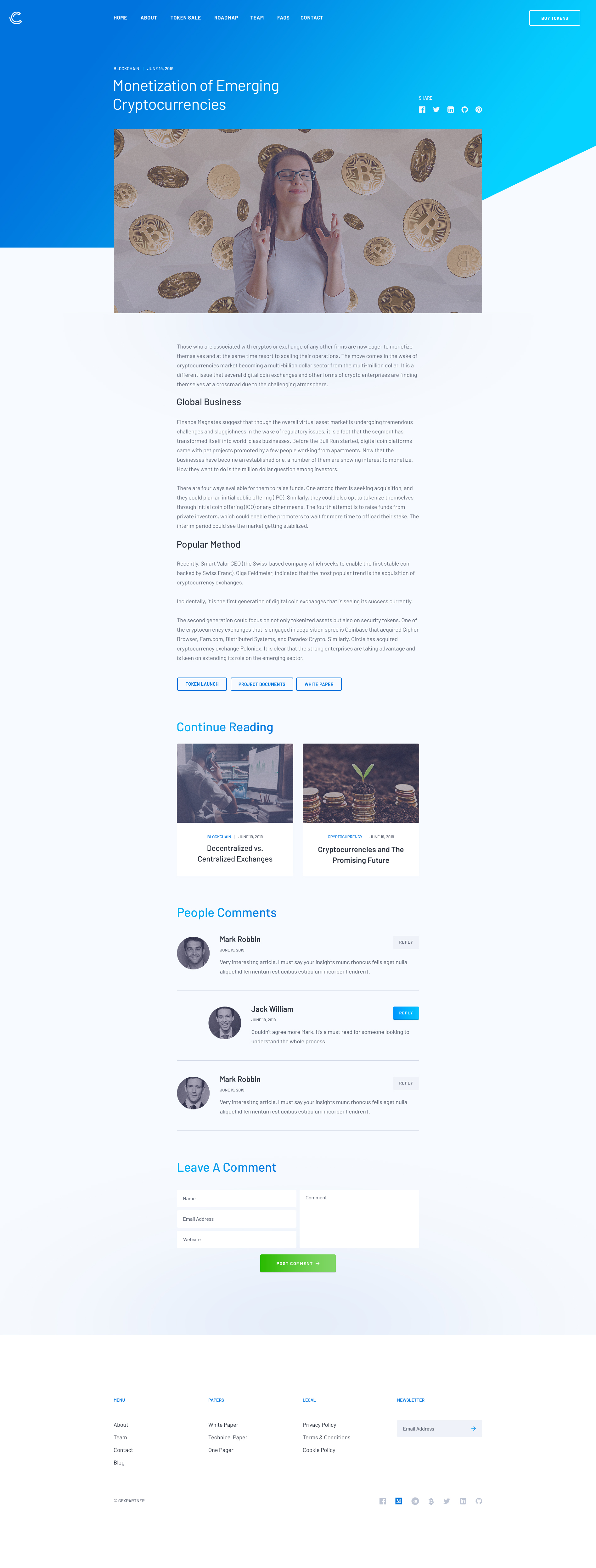 Crypten – Cryptocurrency & ICO PSD Template by GfxPartner | ThemeForest